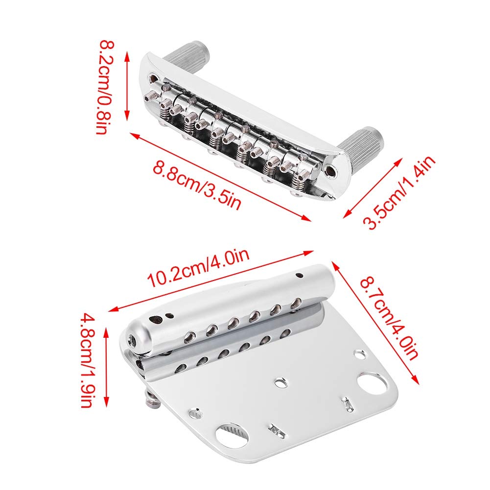 plated Copper-zinc Alloy Tremolo Vibrato Tailpiece Bridge Set for Mustang Guitar Replacement Parts. Mustang Tailpiece Mustang Tremolo Mustang Bridge