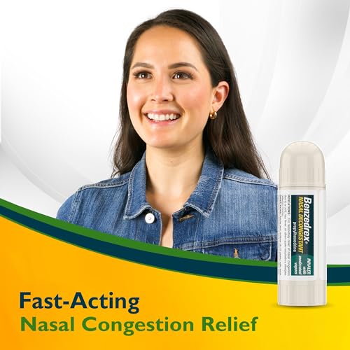 Benzedrex Nasal Decongestant Inhaler, 1 Count (Pack of 1)