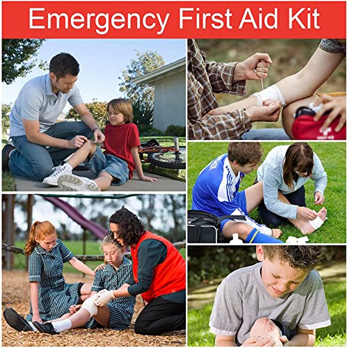First Aid Kit - 87 Piece - Small Travel First Aid Kit, Ideal for Cars, Schools, Sports, Homes, Travel, Camping, Hiking