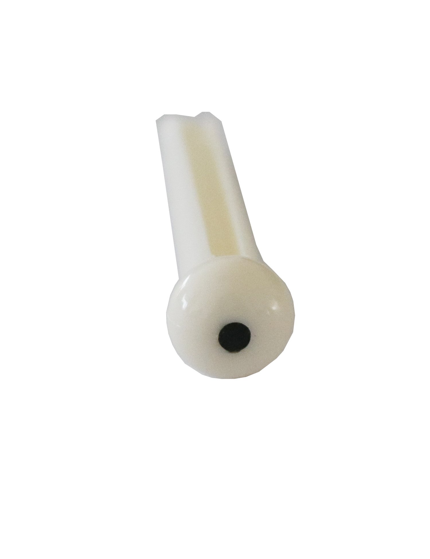Metallor Acoustic Guitar Bridge Pins String Peg Guitar Parts Replacement Pack of 6 Pieces White with Black Dot.