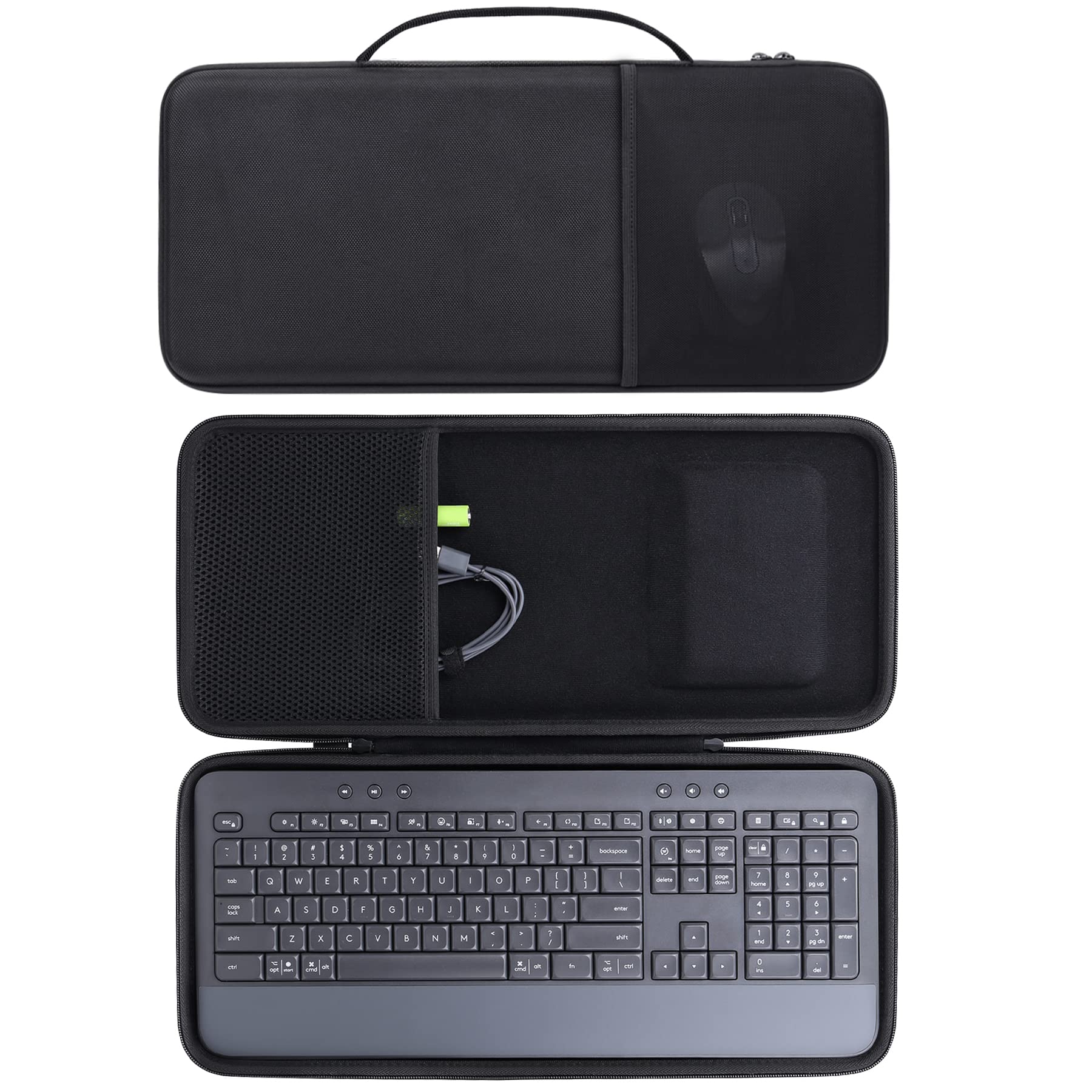 co2CREA Hard Case Replacement for Logitech Signature K650 Comfort Full-Size Wireless Keyboard (Graphite Case)