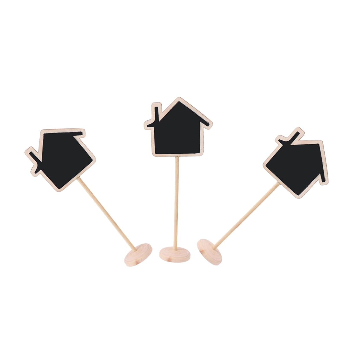 Ciieeo 10pcs Chalkboard Display Sign Message Chalkboard Table Number Message Board Signs Table Number chalkboards Writing Board Mini Blackboard Wedding Signs Dining Table Wooden Easel