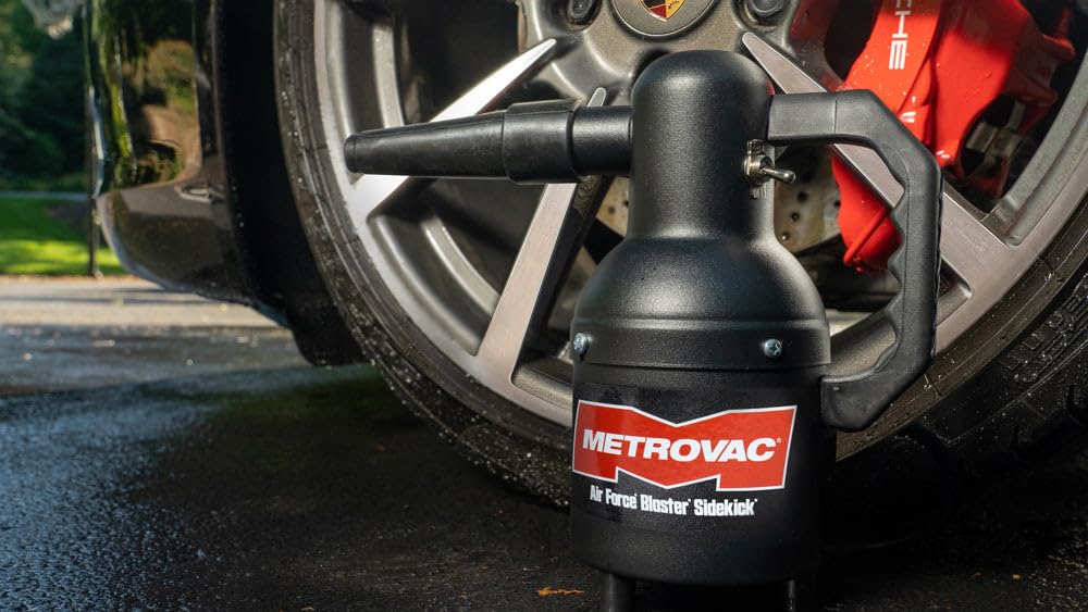 METROVAC Air Force Sidekick SK-1-IND, Handheld Car Blower for Detailing, Removes Dust and Debris from Clothes, Surfaces, or Components. 120V