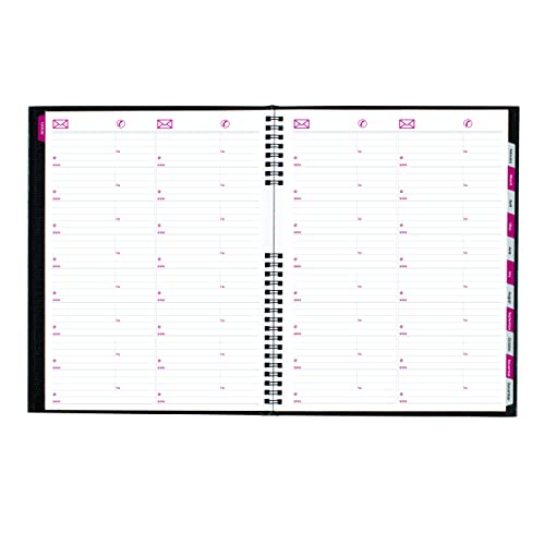 Brownline CoilPro 14-Month Ruled Monthly Planner, 11 x 8.5, Black Cover, 14-Month (Dec to Jan): 2022 to 2024