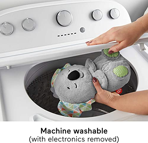 Fisher-Price Sound Machine Soothe 'n Snuggle Koala Plush Baby Toy with Rhythmic Motion and Customizable Lights Music & Timers