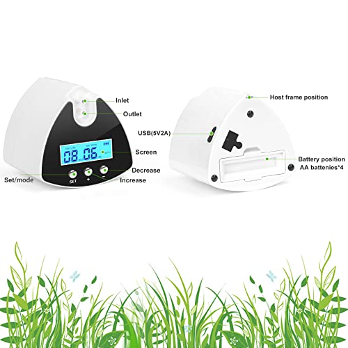 DAOTAILI Automatic Watering System Plant Watering System Plant Waterering Indoor Programmable Water Timer with Drip Irrigation Kit 1/4 Inch DIY Irrigation Tubing and 5V USB Power