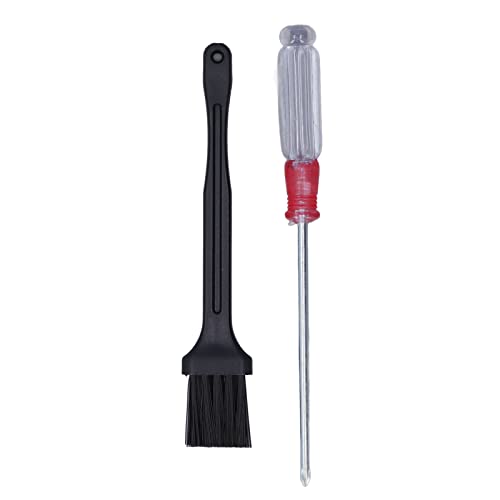 Electronic Repair Screws Kit, Black Fine Thread Computer Screw Flat Head for Electronics