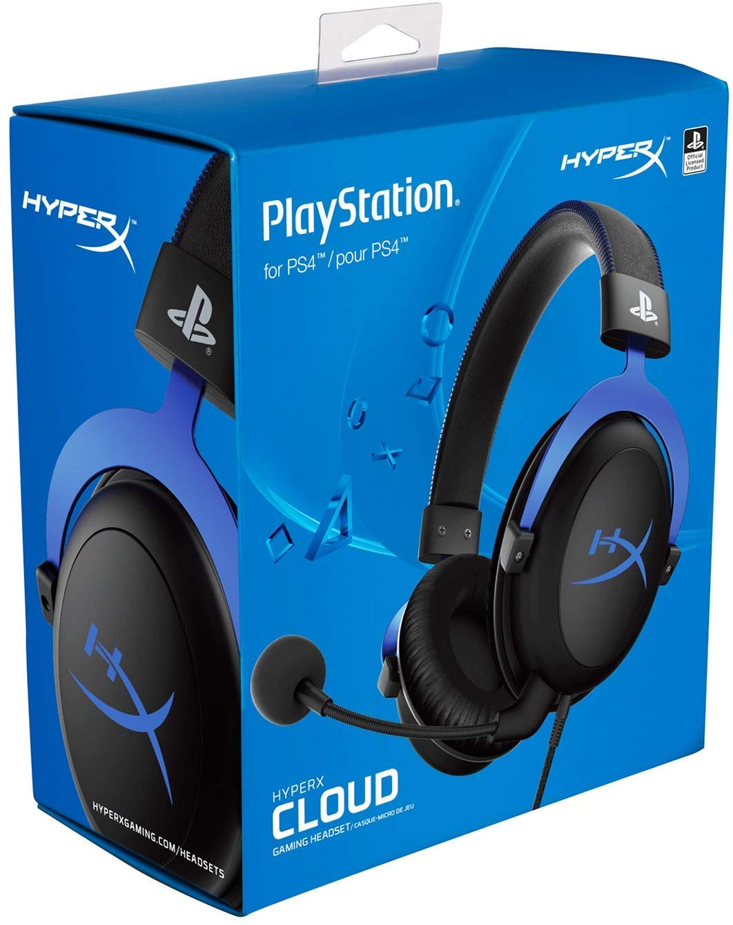 PlayStation 4 Slim 1TB Console + HyperX Cloud Licensed Gaming Noise Cancelling Headset Headphones + 3 Games (God of War, The Last of US, Horizon Zero Dawn) Bundle