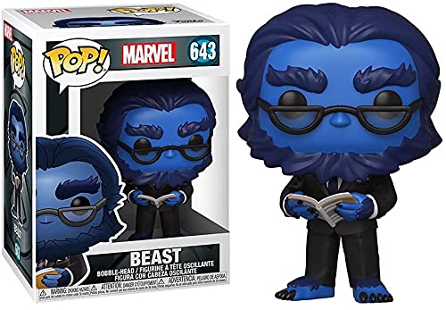 POP Marvel: X-Men 20th Anniversary - Beast Funko Pop! Vinyl Figure (Bundled with Compatible Pop Box Protector Case) Multicolor 3.75 inches