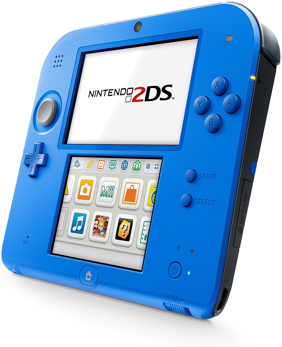 Nintendo 2DS Bundle (2 Items): Nintendo 2DS Electric Blue 2 w/Mario Kart 7 and Tomee AC Adapter