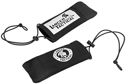 Lancer Tactical Airsoft - Tactical Airsoft Barrel Cover w/Bungee Cord for Airsoft Guns and Paintball Markers Color Black