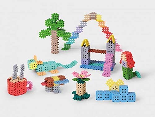 Marioinex STEM Toy Building Block Set with 70 Pieces in Blue, Green, Pink, Red, Teal Rubber for Ages 3-103 cm