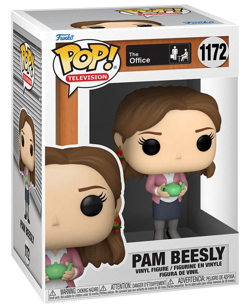 POP The Office - Pam Beesly with Teapot Funko Vinyl Figure (Bundled with Compatible Box Protector Case)