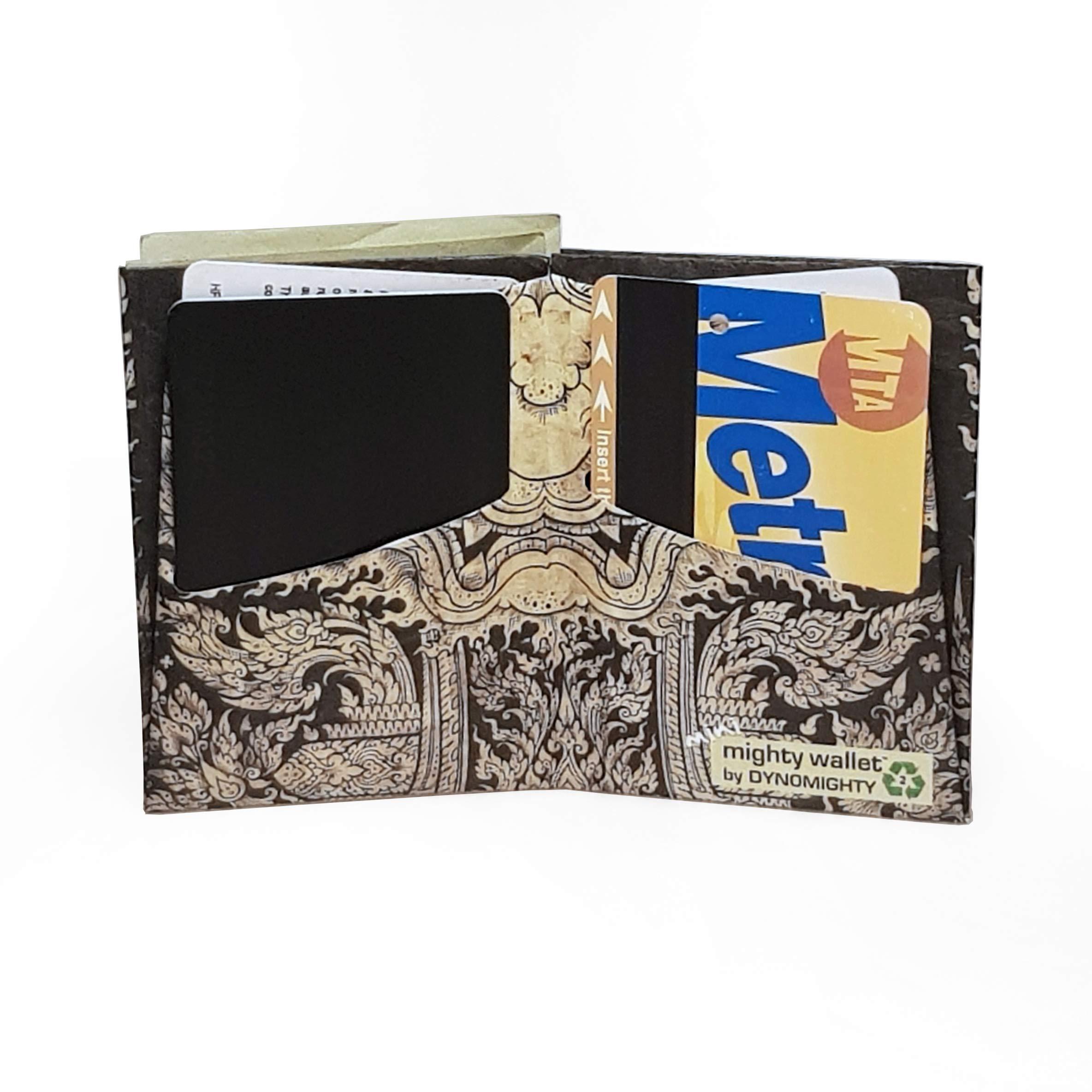 mighty wallet Gold Leaf mini Tyvek Wallet | Paper wallet | Minimalist Wallet