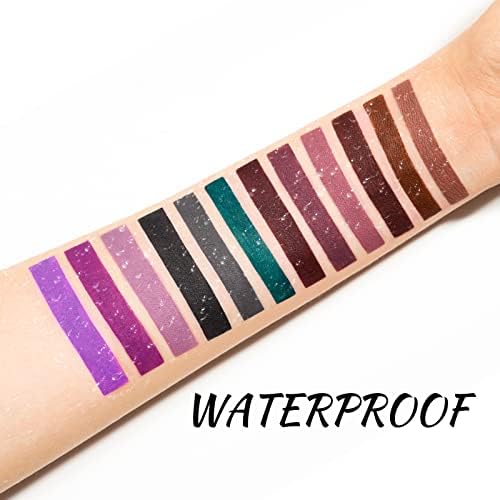 Erinde Dark Red Lip Liner Lipstick - Makeup Set, Long-Lasting Non-Stick Cup Velvet Lipstick Matte Kit - Not Fade Waterproof Lip liner Kit for Daily Makeup #08