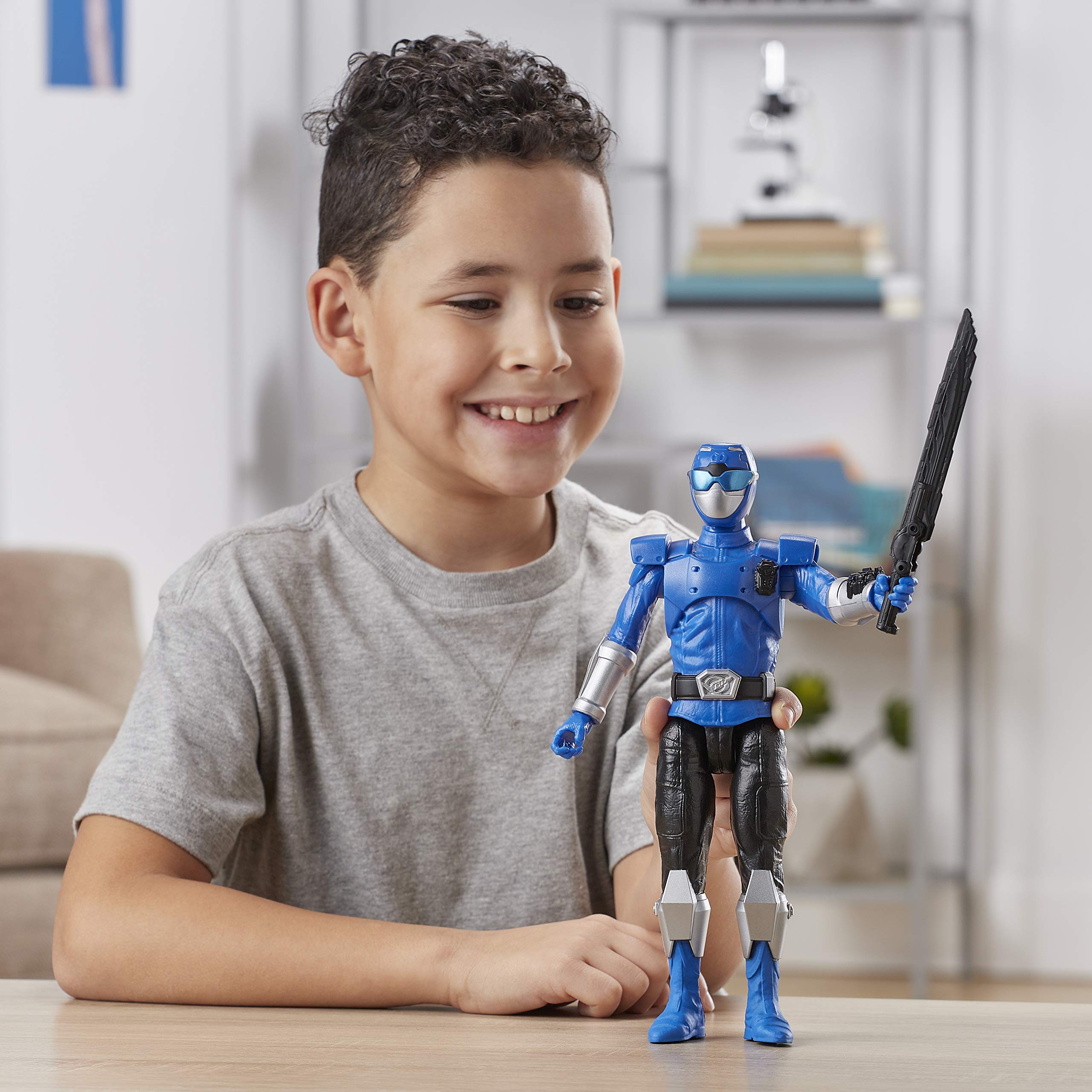 Power Rangers Beast Morphers 12" Beast-X Blue Ranger Action Figure Toy Inspired by The TV Show