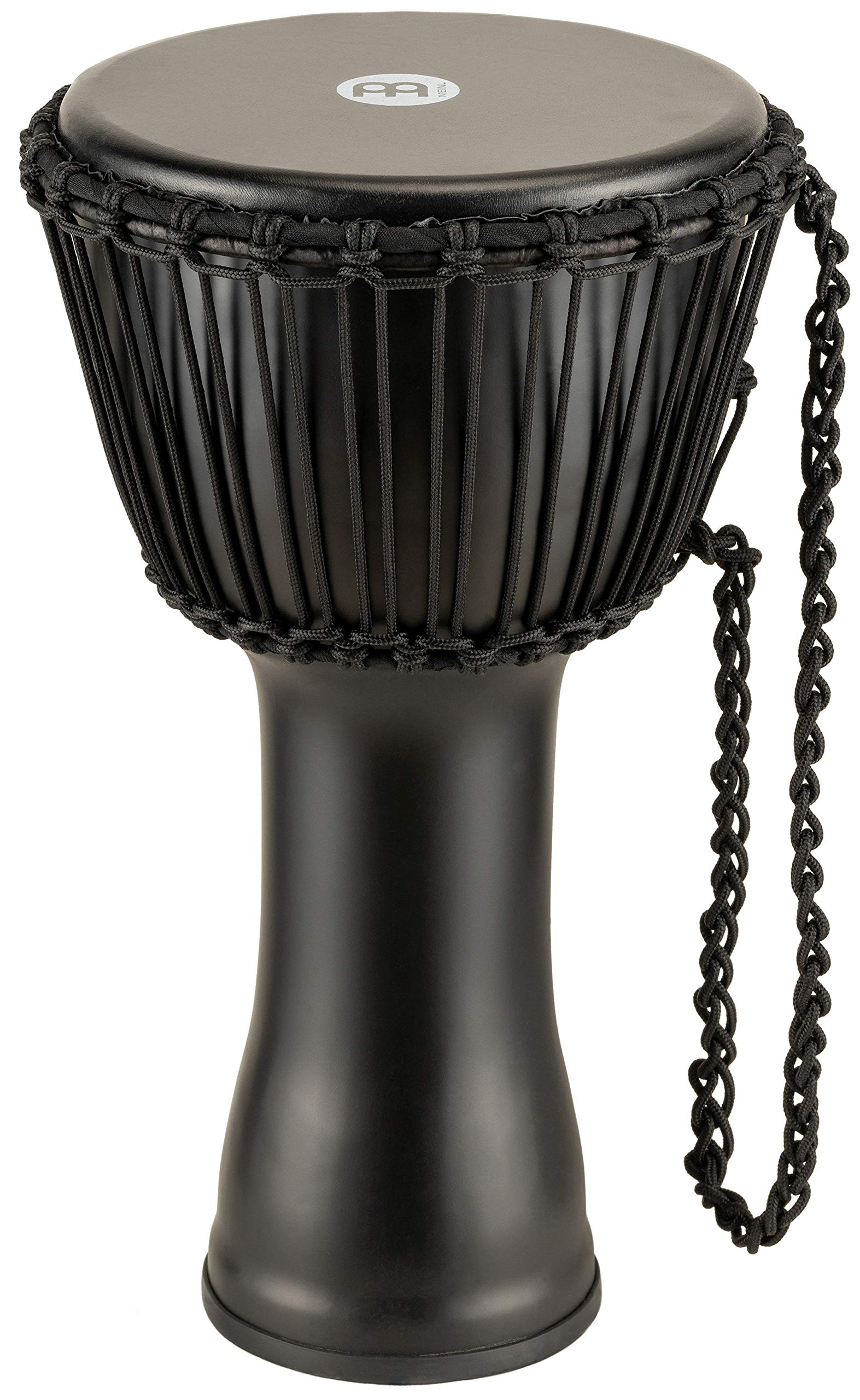 Meinl Percussion Series Travel Djembe Hand Drum Circle Instrument, Synthetic Shell and Goat Skin Head โ NOT Made in China โ African Mali Weave Rope Tuning, 2-Year Warranty (PADJ4-M-G)