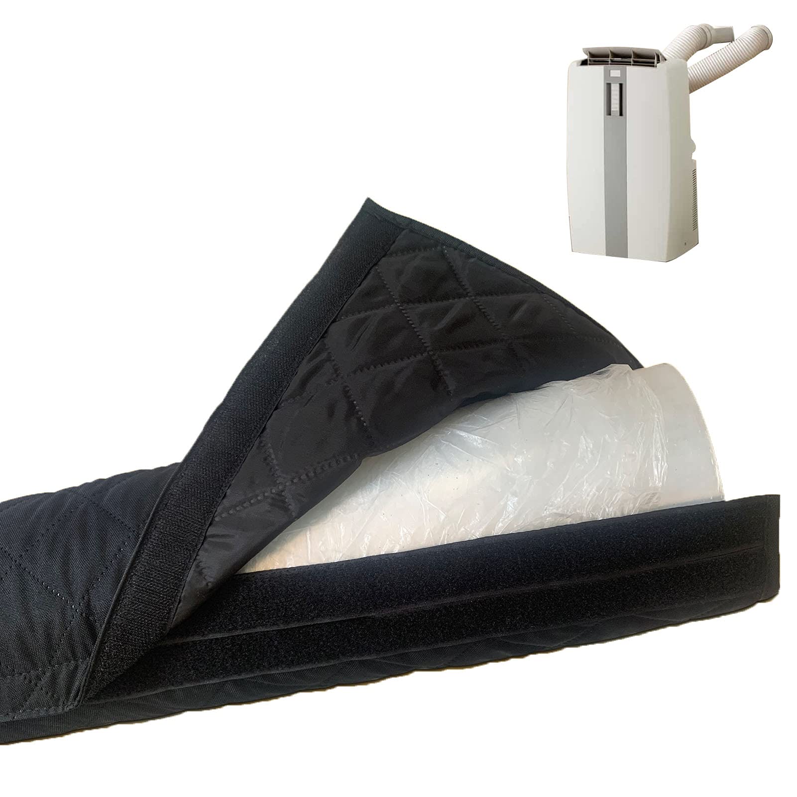Portable Air Conditioner Hose Cover Wrap, Insulated AC Hose Cover, Universal Fit Both 5 inch and 5.9 inch Diameter Exhaust Duct Vent, Easy Installation