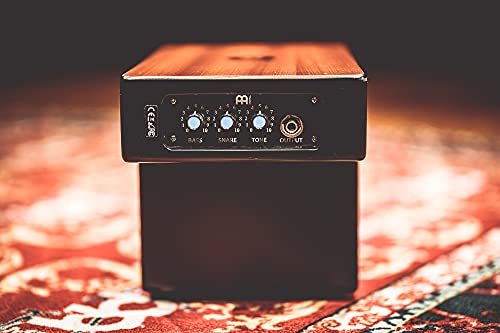 Meinl Pickup Slaptop Cajon Box Drum with Internal Snares and Forward Projecting Sound Ports - NOT MADE IN CHINA - Mahogany Playing Surface, 2-YEAR WARRANTY (PTOPCAJ4MH-M)
