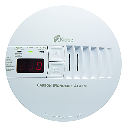 Kidde Hardwired Carbon Monoxide Detector & Smoke Detector, Hardwired Smoke Alarm with Battery Backup, Front-Load Battery Door, Test-Silence Button,(Pack of 2) White