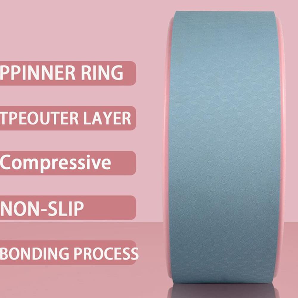 DAUJI Point Massage Yoga Roller Pilates Wheel Back Exercise Tool Weight Loss Waist Fitness Accessories (Color : 1)