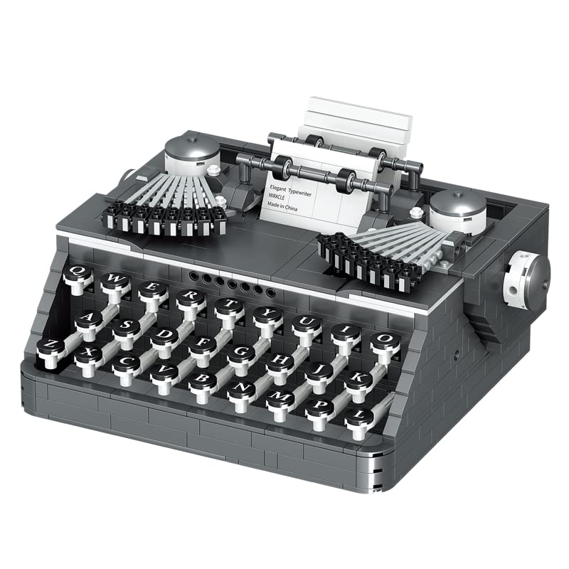 Classic Creative Ideas Building Blocks Mini Bricks Retro Typewriters Construction Set Creative Model Toys for Adults Micro Building Block DIY Toys for Adults