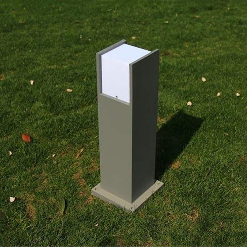 ZMY Outdoor Modern Simple Pillar Light Waterproof Aluminum Metal Post Lighting Acrylic Garden Loft Gate Column Lantern Courtyard Home Villa Decorative Pathway Fixture E27 Edison