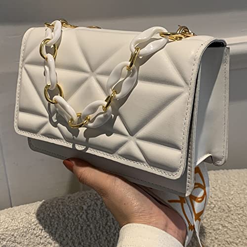 Cn Flap Unrarm Bags th Strap, Women Small Sqre Bag, Fashion Simple Solid Color Shoulr Bag for Vation