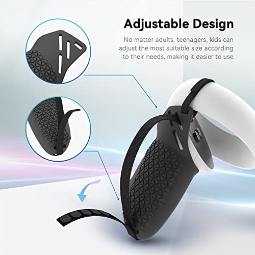 CNBEYOUNG Touch Controller Grip Cover and Head Back Pad for Quest 2