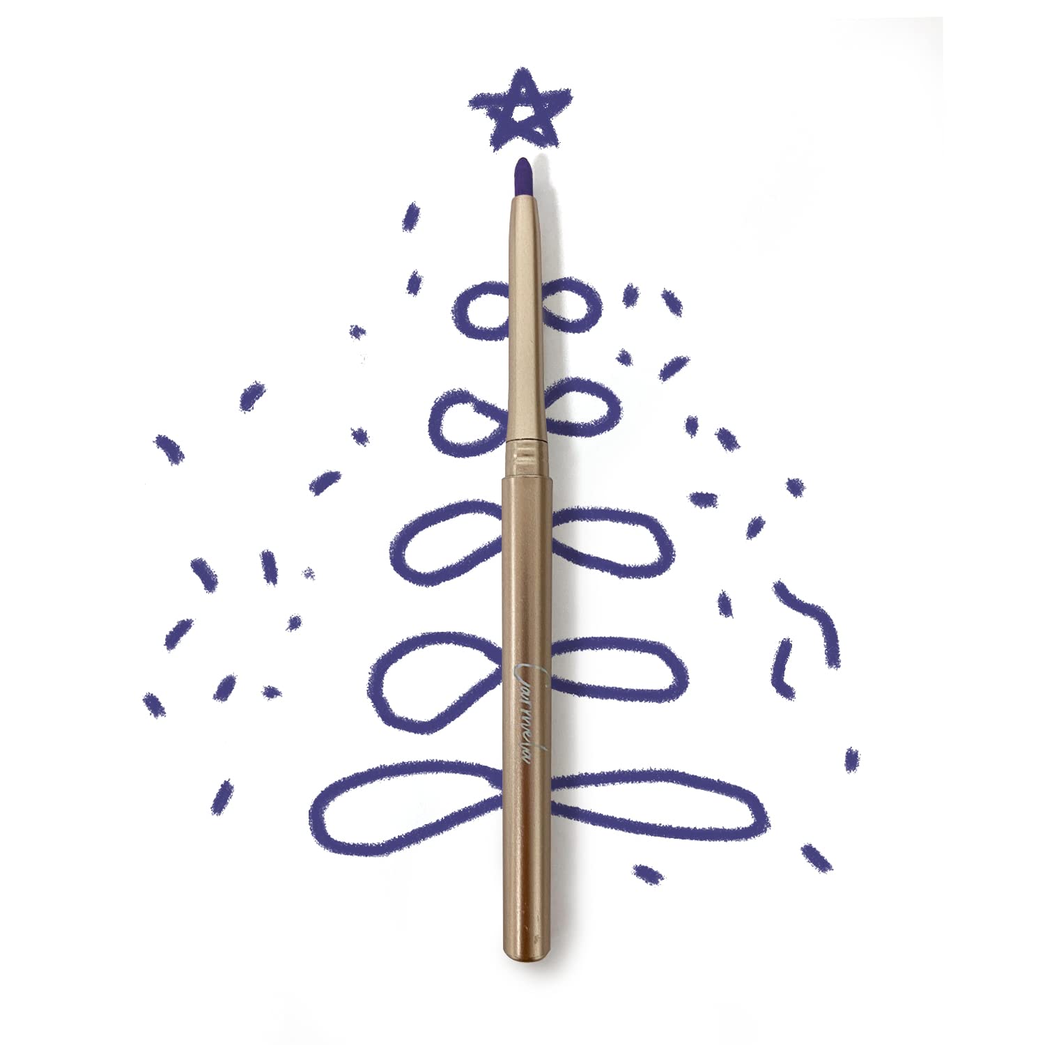 CAR MELA Navy Blue Eyeliner Pencil - Smooth Gliding, Long-Lasting and Pigmented Crayon Eye liner (Blue), Valentine's Day Gift for Her
