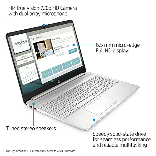 HP Pavilion 15.6" FHD Laptop (2022 Latest Model), AMD Ryzen 5 5500U (Beats i7-11370H), 32GB RAM, 1TB PCIe NVMe M.2 SSD, Thin & Portable, Micro-Edge & Anti-Glare Screen, Long Battery Life, Windows 11