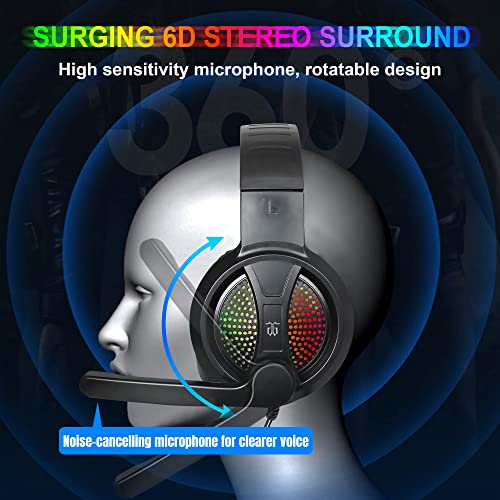Gaming Keyboard and Mouse,Headphones,Mouse pad,All in One Combo for PC Gamers and Xbox and PS4 Users