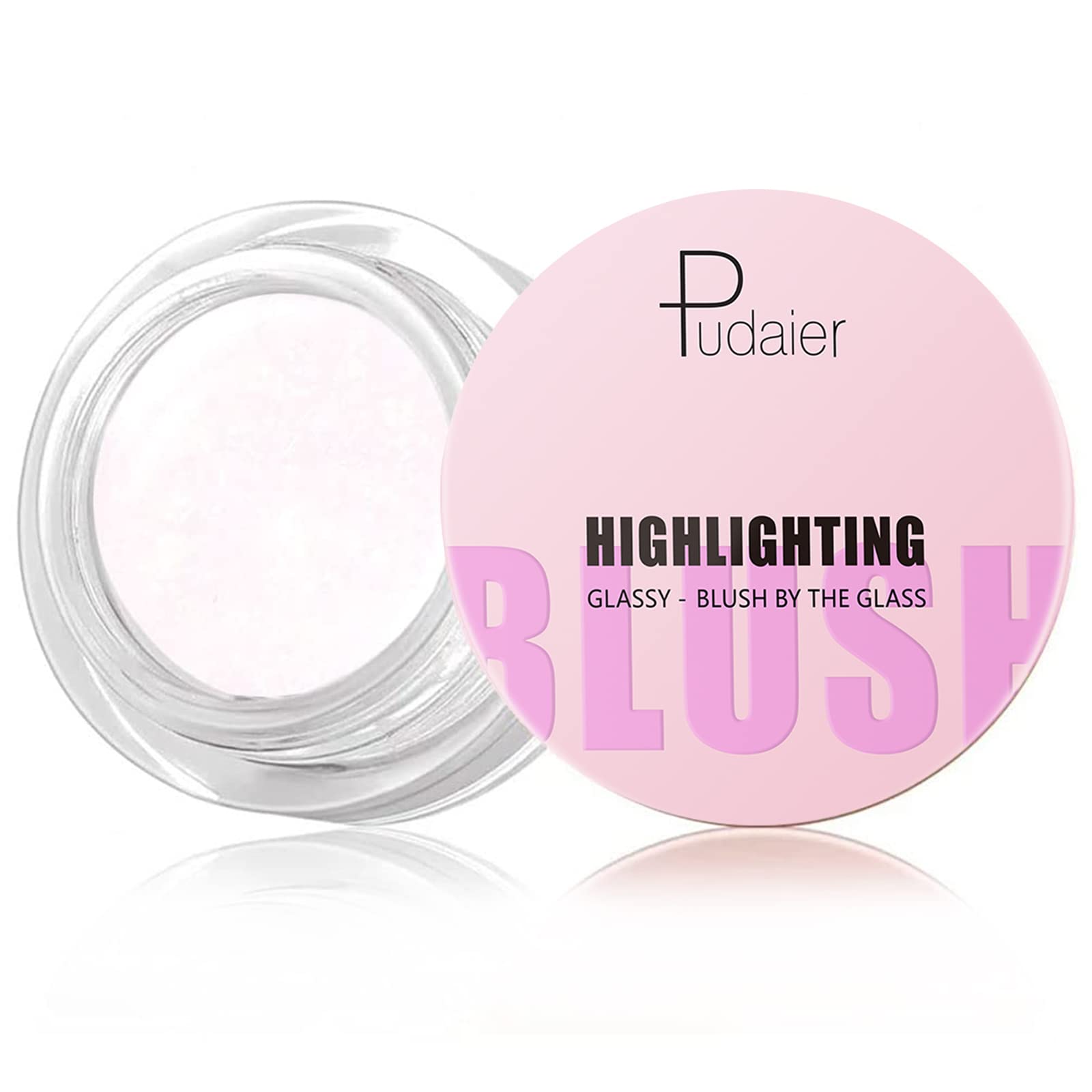 Color Changing Blush for Cheek & Lips, Magic Blush Rouge Color Changing Cream Blush, Multi Use Moisturizing Glitter Transparent Color Change Lip Gloss Liquid Blusher Face Lip Makeup (02# Glitter Blush)
