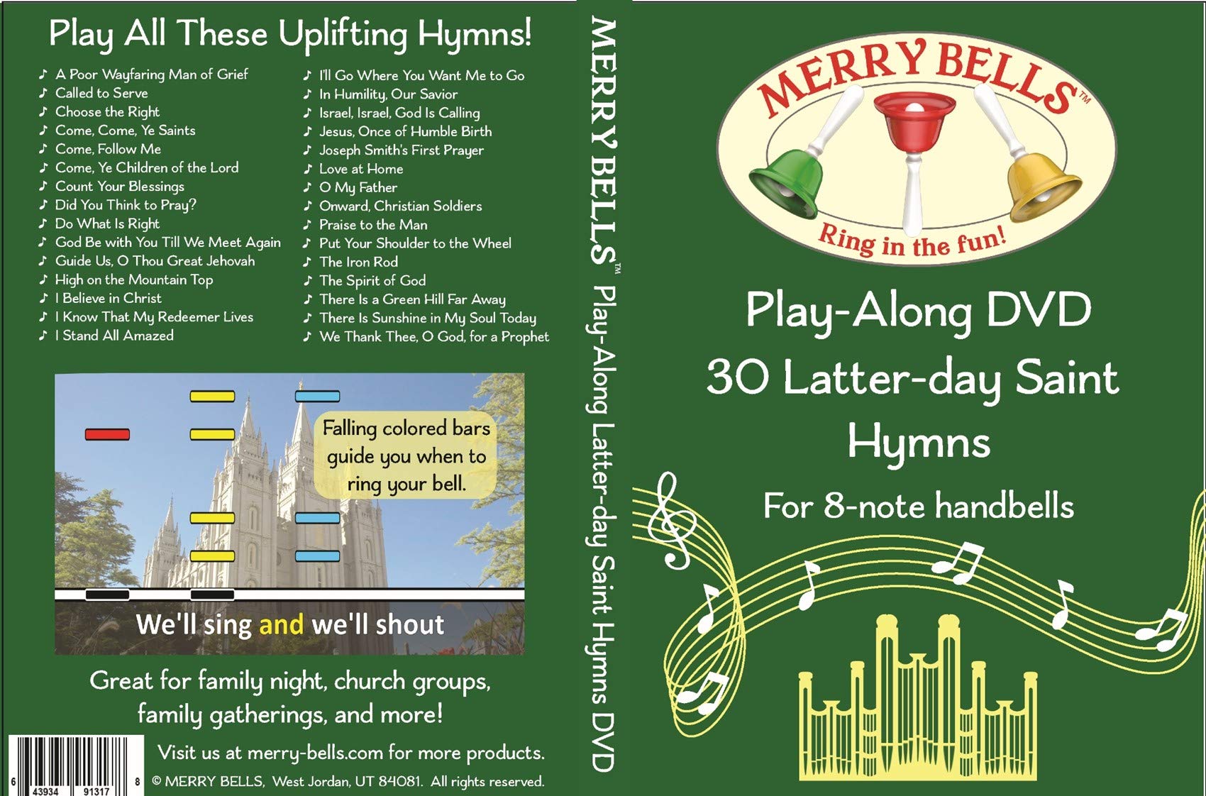 Merry Bells Latter-day Saint Hymns Play-Along DVD for Handbells