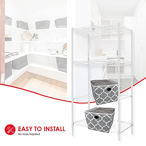 Home Basics Wire Shelf, White