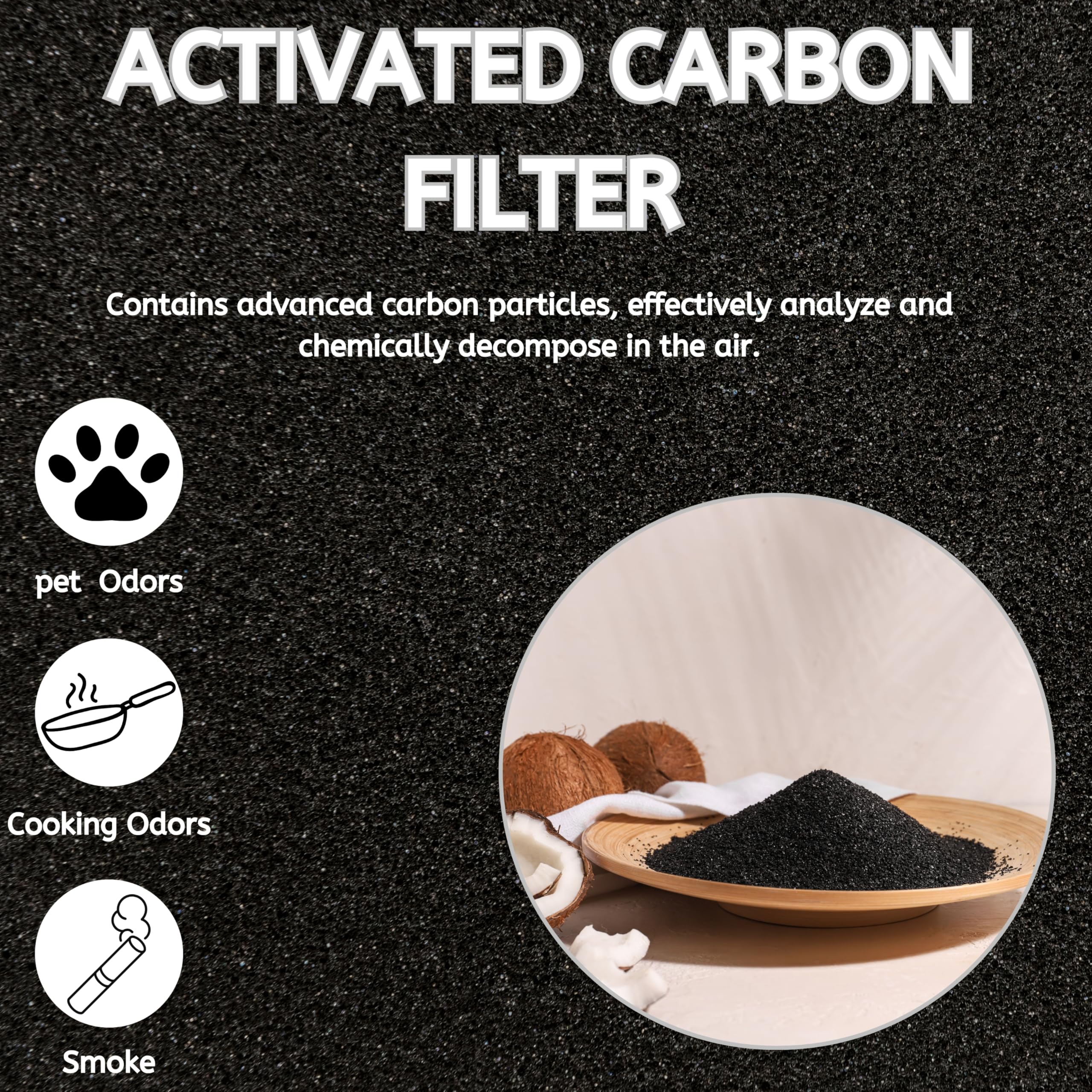 Nispira Replacement HEPA Filter Plus Activated Carbon Pre Filter Compatible with Rabbit Air Classic BioGS Models SPA-421A & SPA-582A, 1 Set