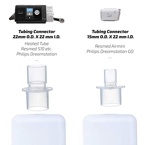 Rescare Hose Connectors & Tubing Adapters 4 Pack - 15mm and 22mm Tubing Diameters Connector