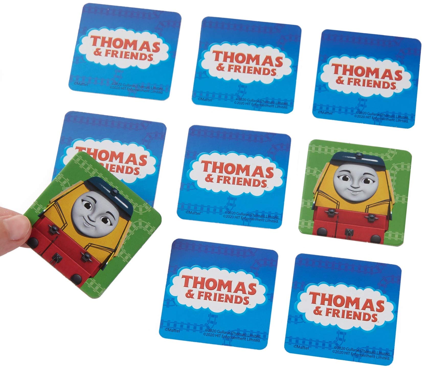 Mattel GamesFisher-Price Make-A-Match Card Game with Thomas & Friends Theme, 56 Cards for 2 to 4 Players, Gift for Kids Ages 3 Years & Older