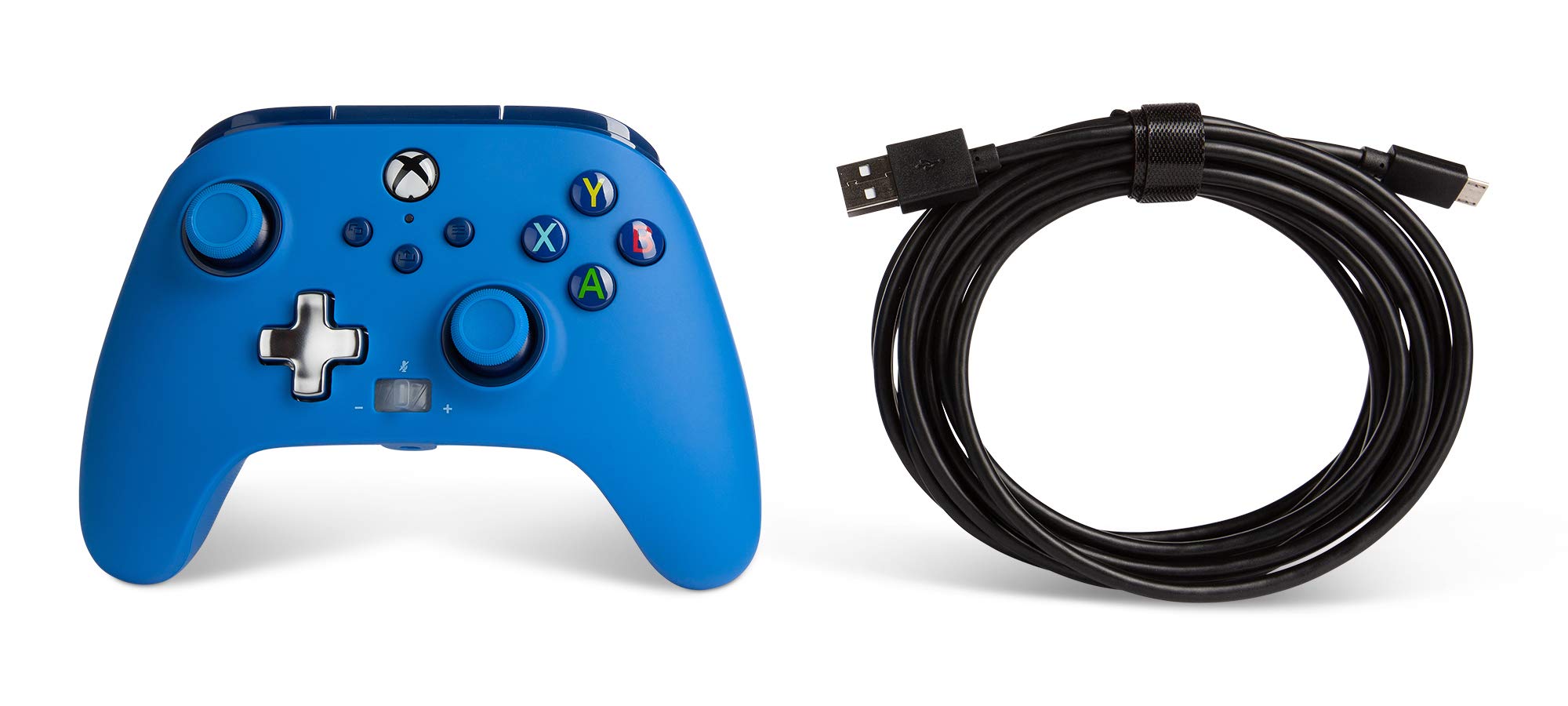 PowerA Enhanced Wired Controller for Xbox Series X|S - Blue, Officially Licensed for Xbox