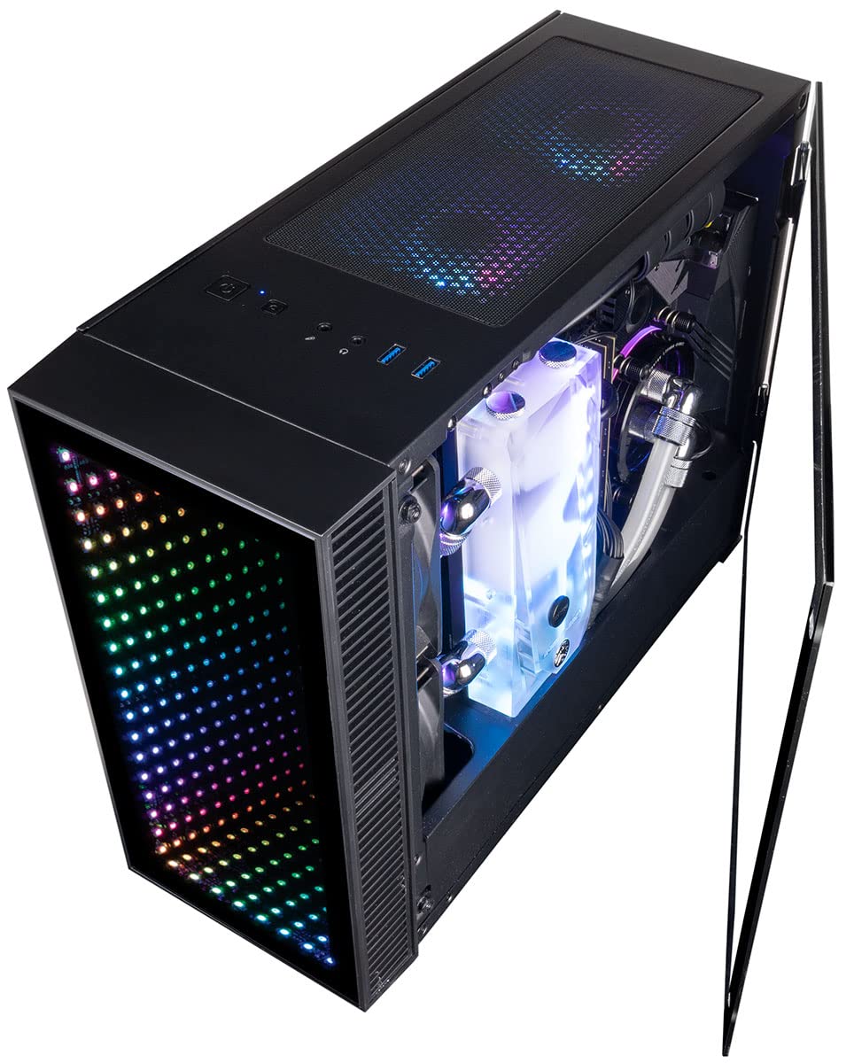 Empowered PC Continuum Mini Gaming Desktop - AMD Radeon RX 7900 XTX 24GB (>4080), AMD 16-Core Ryzen 9 5950X, 64GB RAM, 2x2TB NVMe SSD, WiFi, Windows 11 - Tiny RGB Monoblock Open Loop Gamer Computer