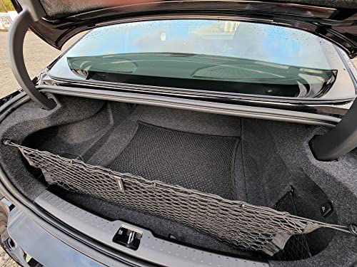 Envelope + Floor Style Automotive Elastic Trunk Cargo Net for Volvo S60 B5-2019-2023 - Premium Trunk Organizer and Storage - Luggage Net for Sedan - Car Organizer for Volvo S60 T8