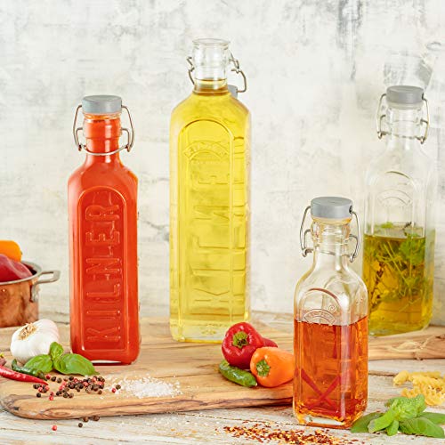 Kilner Clip Bottle, 33.8 fl oz (1 L), Clear