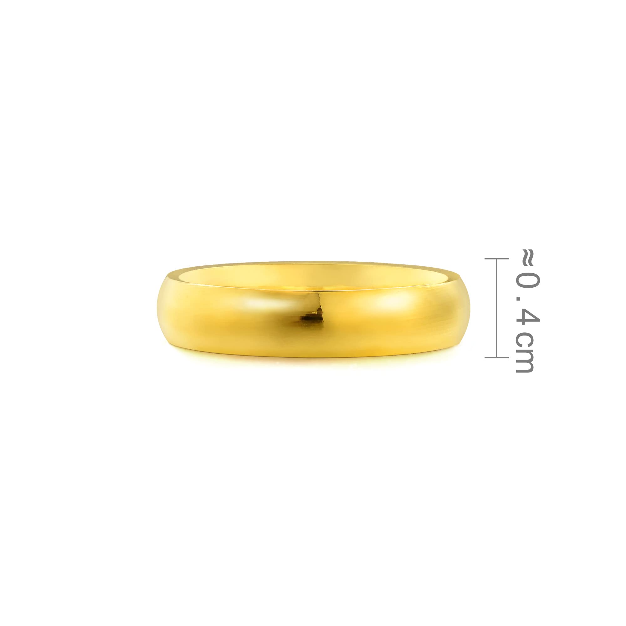 CHOW SANG SANG 999.9 24K Solid Gold Price-by-Weight Gold Polished Finished Ring for Women 79430R (Approx. 0.13tael (~4.86g), Our Size 9 / US 4.25)