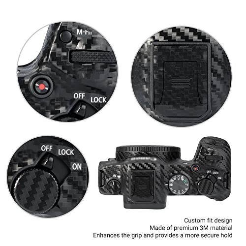 EOS R8 Skin,Anti-Scratch Anti-Wear Camera Cover Protector Sticker for Canon EOS R8 Full-Frame Mirrorless Camera Body Protective Film Protection - Carbon Fiber Black