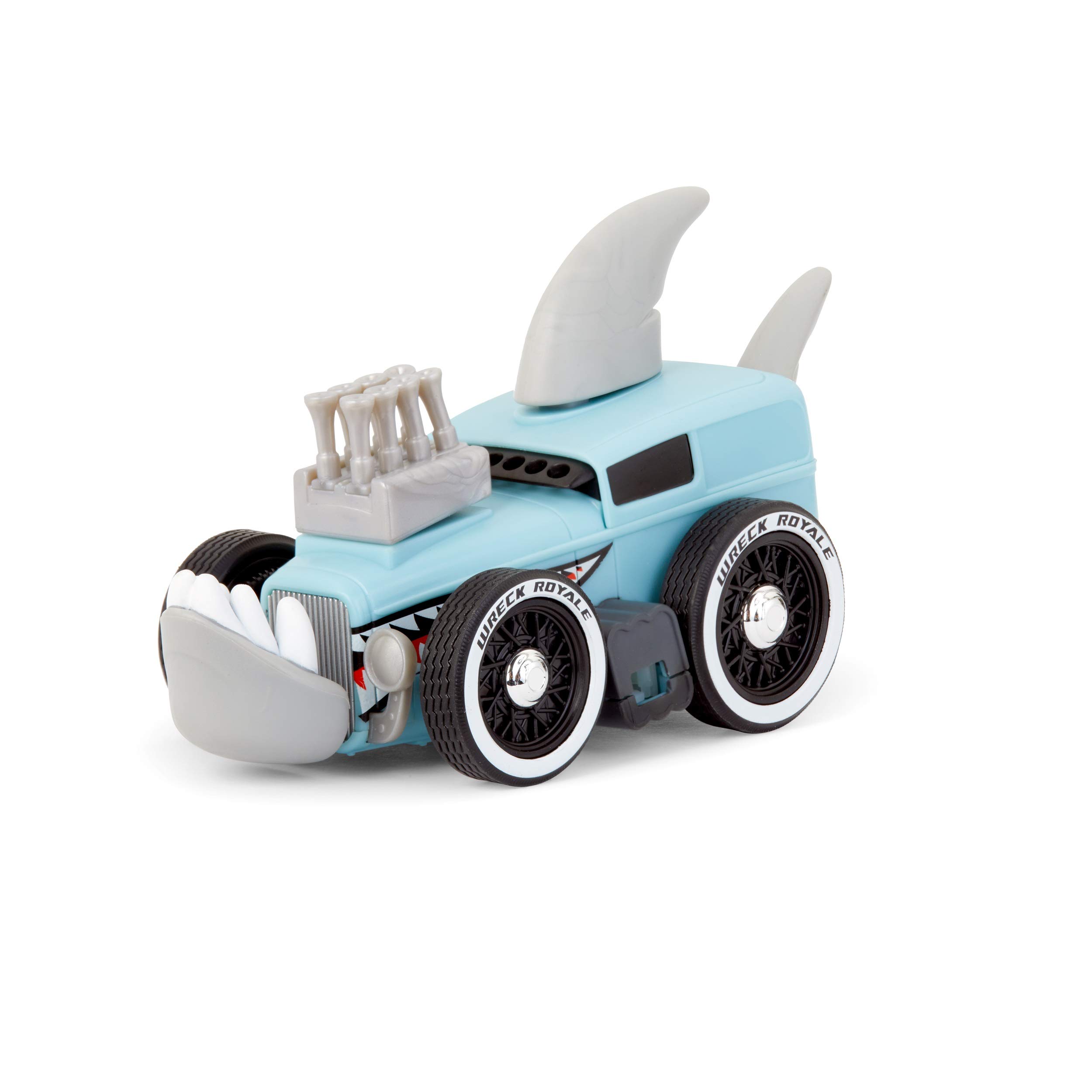 MGA Entertainment Wreck Royale Exploding Crashing Ricky Rodder Race Car with 4 Mix 'N Match Explosive Parts, Multicolor (565710)