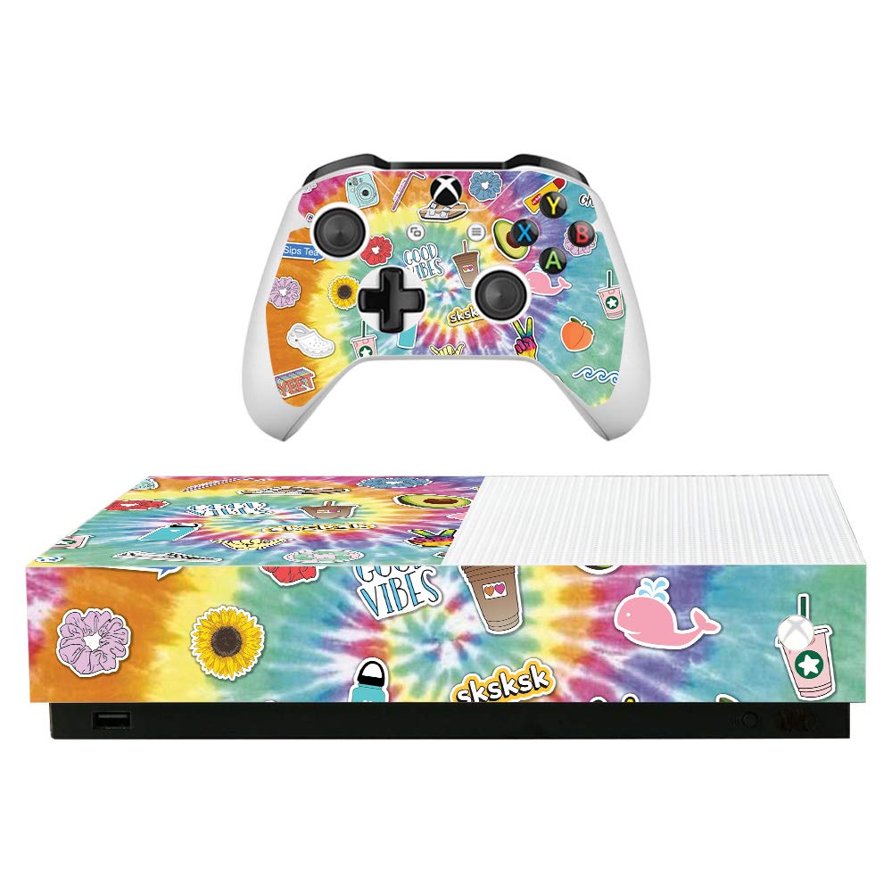 MightySkins Skin for Microsoft Xbox One S All-Digital Edition - VSCO Girl | Protective, Durable, and Unique Vinyl Decal wrap cover | Easy To Apply, Remove, and Change Styles | Made in the USA, Model Number: MIXBONSDI-VSCO3