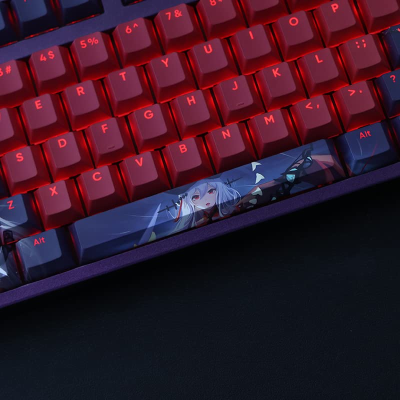 ENTY Arknights Mechanical Keyboard Keycaps Accessories OEM Profile PBT Keycaps Kaltsit Skadi Gaming Keyboard Caps for DIY Mechanical Profile Custom Keycaps (5)