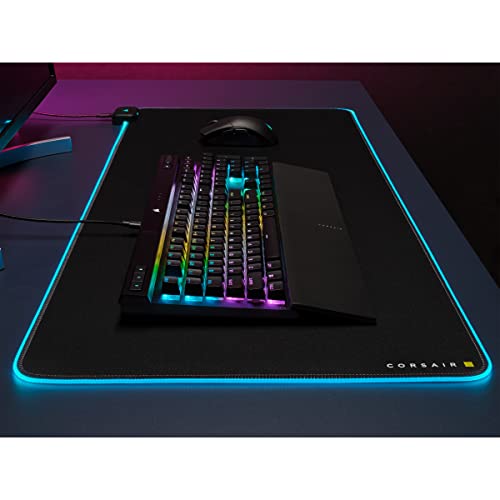 Corsair K70 RGB PRO Wired Mechanical Gaming Keyboard (Cherry MX RGB Red Switches: Linear and Fast, 8,000Hz Hyper-Polling, PBT Double-Shot PRO Keycaps, Soft-Touch Palm Rest) QWERTY, NA - Black