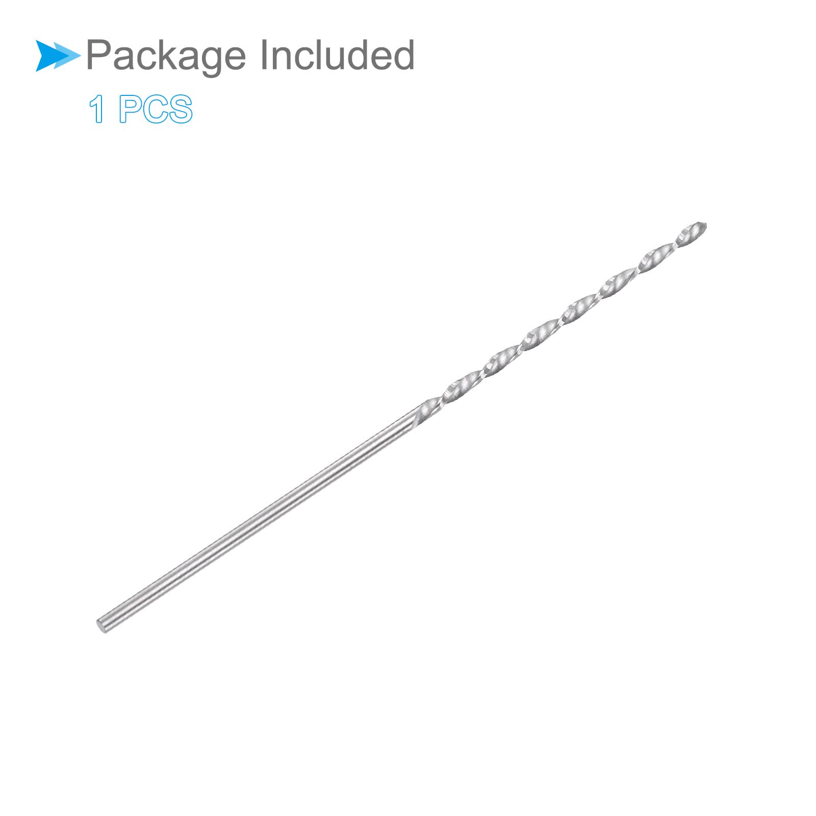 CoCud Solid Carbide Drill Bits, 2.2mm Diameter, K35 Tungsten Carbide Straight Shank Twist Drill Bits - (Applications: for Stainless Steel Alloy), 1-Piece