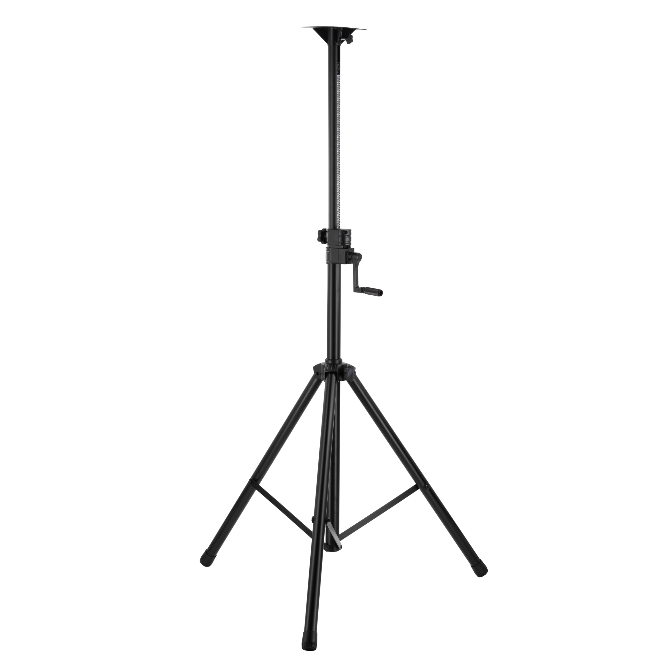 Clef Audio Labs Heavy Duty Speaker Stand - Adjustable 44-80" Height, Reinforced Tubing, Wide Tripod Base, Safety Pin, Mounting Bracket, Carrying Bag